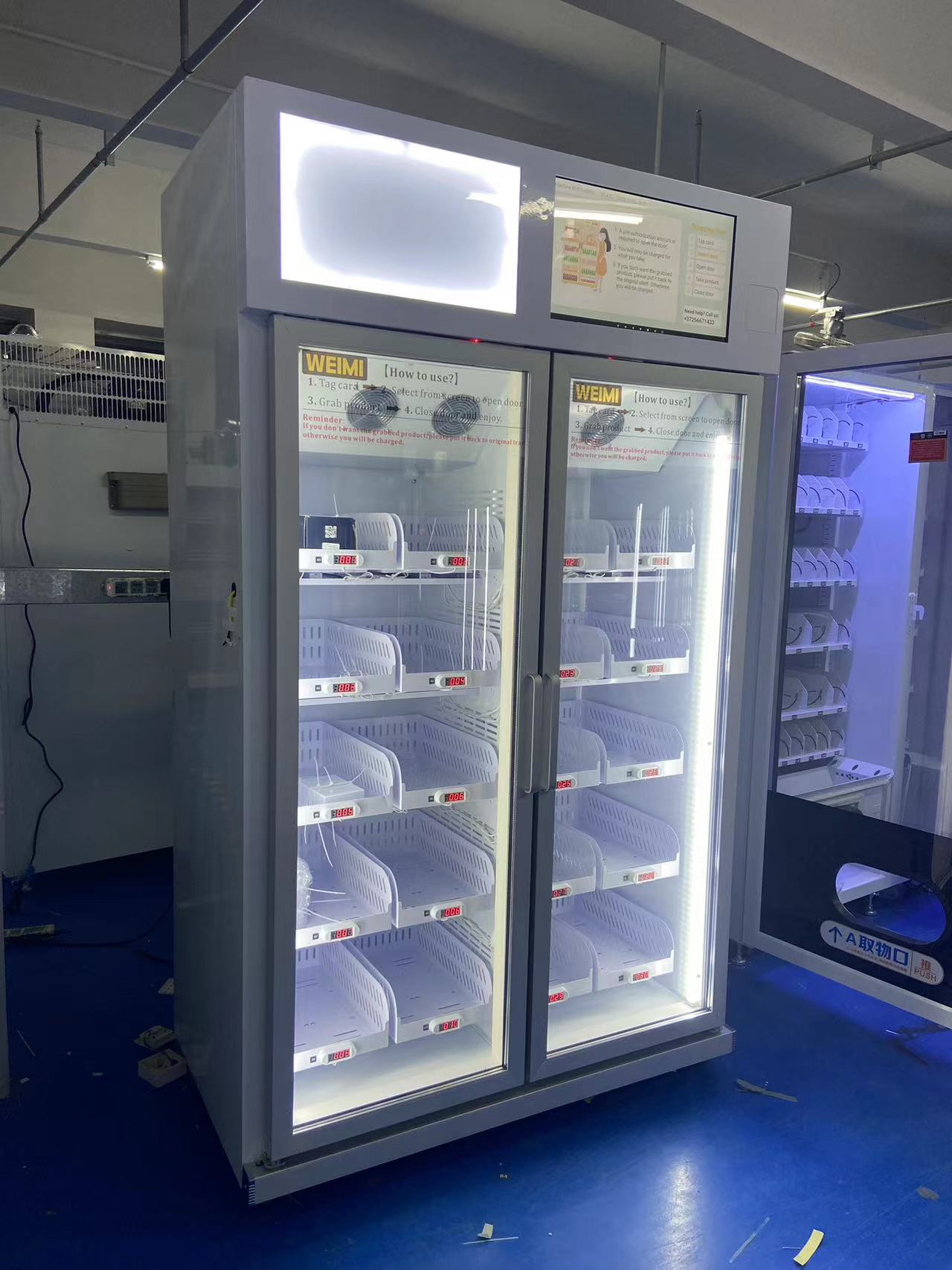 Micron Smart Fridge Vending Machine for dachi Snacks